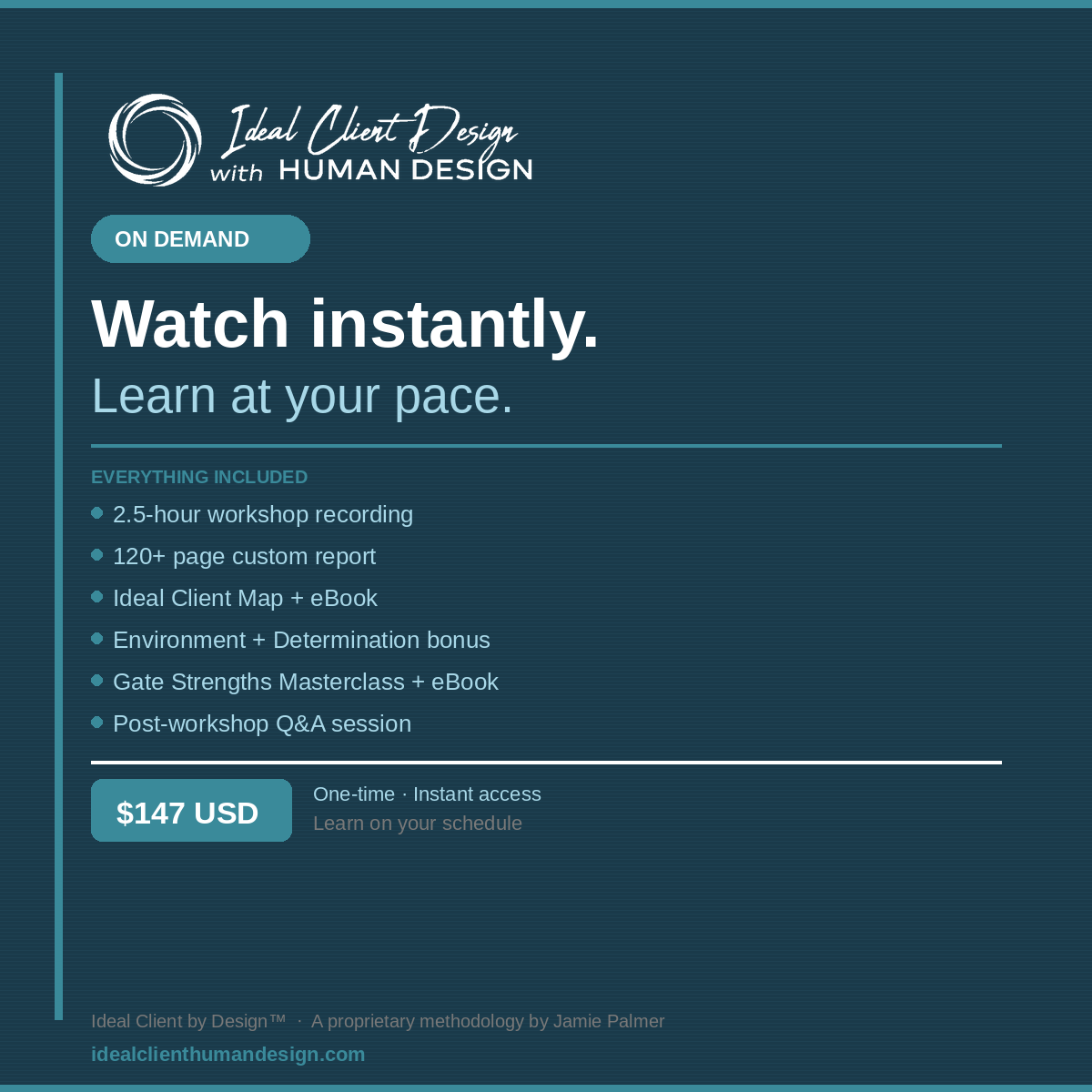 IDEAL CLIENT WITH HUMAN DESIGN — ON DEMAND WORKSHOP & Report – Jamie ...